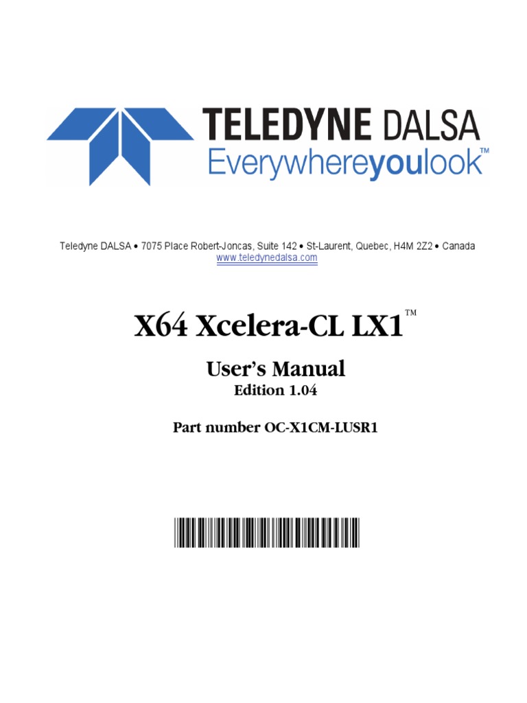 X64 Xcelera-CL LX1 | PDF | Device Driver | Booting