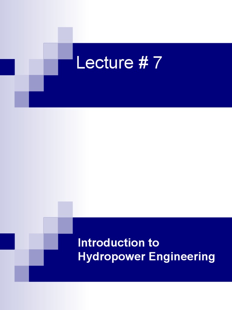 Introduction To Hydropower Engineering | PDF | Hydroelectricity ...