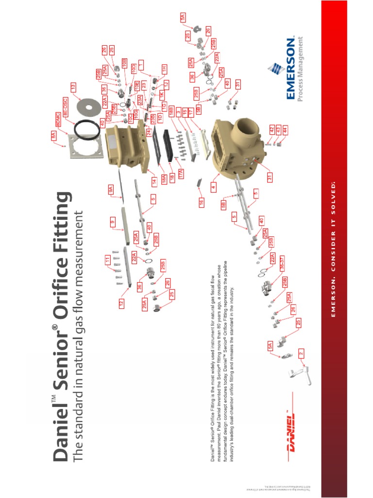 Daniel Senior Orifice Fitting Explode View | PDF