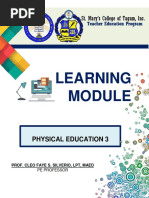 Pathfit 3 Module | PDF | Dances | Physical Fitness