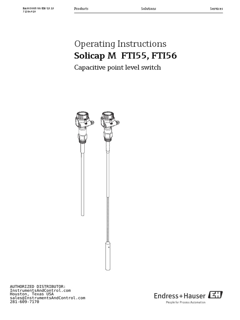 EH Solicap FTI55 FTI56 UserManual | PDF | Alternating Current | Flash ...