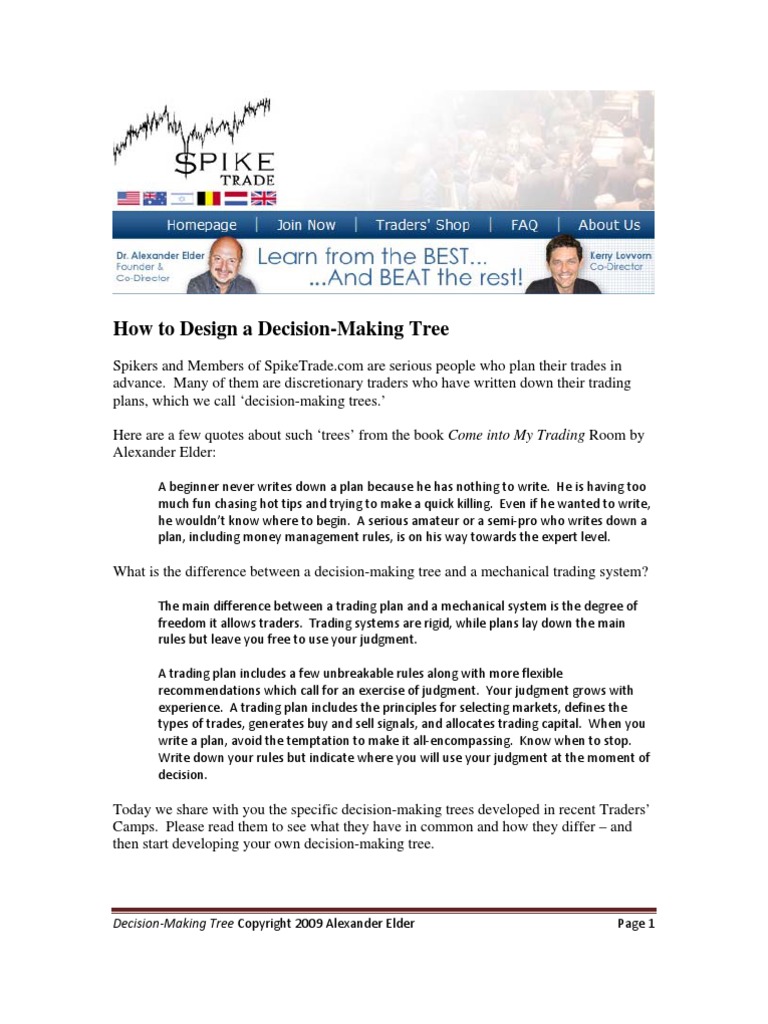 How To Design A Decision-Making Tree | PDF | Market Trend | Option ...