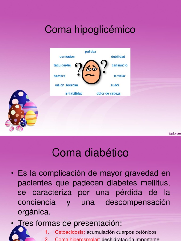 Coma Hipoglucémico: Fisiopatología y Tratamiento | PDF | Diabetes ...