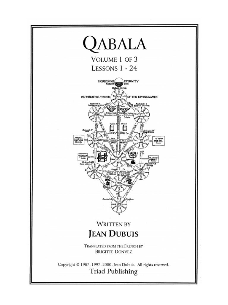 Jean Dubuis - Qabala Volume 1-3 | PDF
