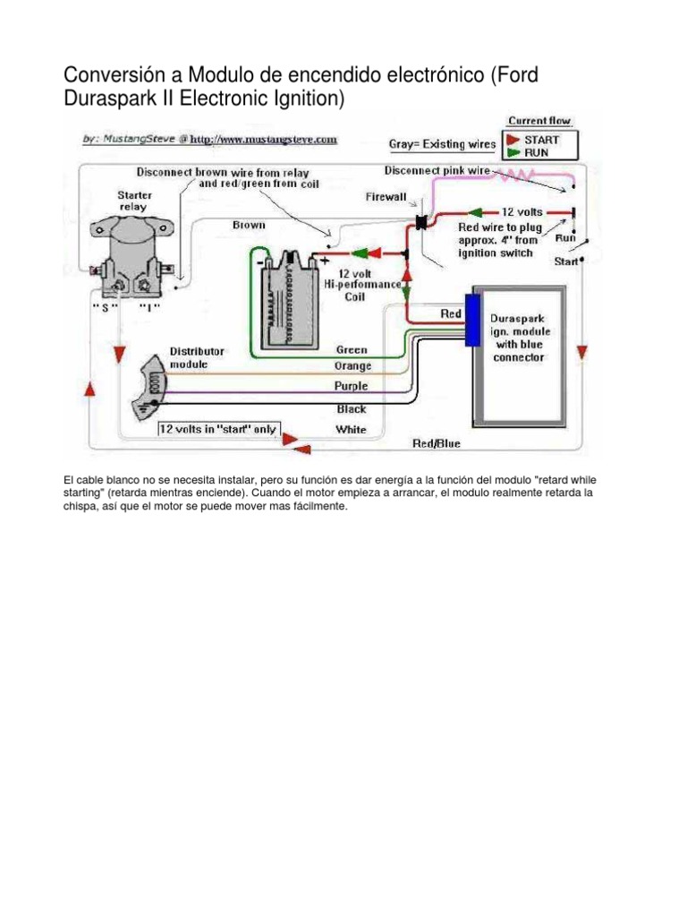Conversión a Modulo de encendido electrónico (Ford Duraspark II ...
