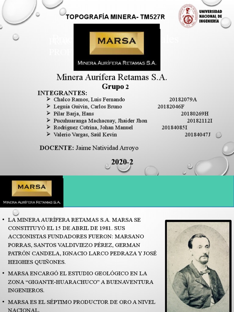 Ubicación y Datos de Minera Marsa | PDF | Roca (geología) | Geología