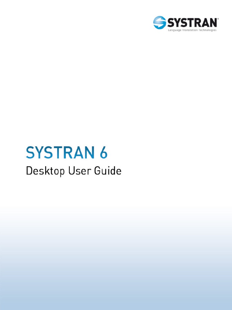 SYSTRAN v6 UserGuide | PDF | Microsoft Office | Internet Explorer
