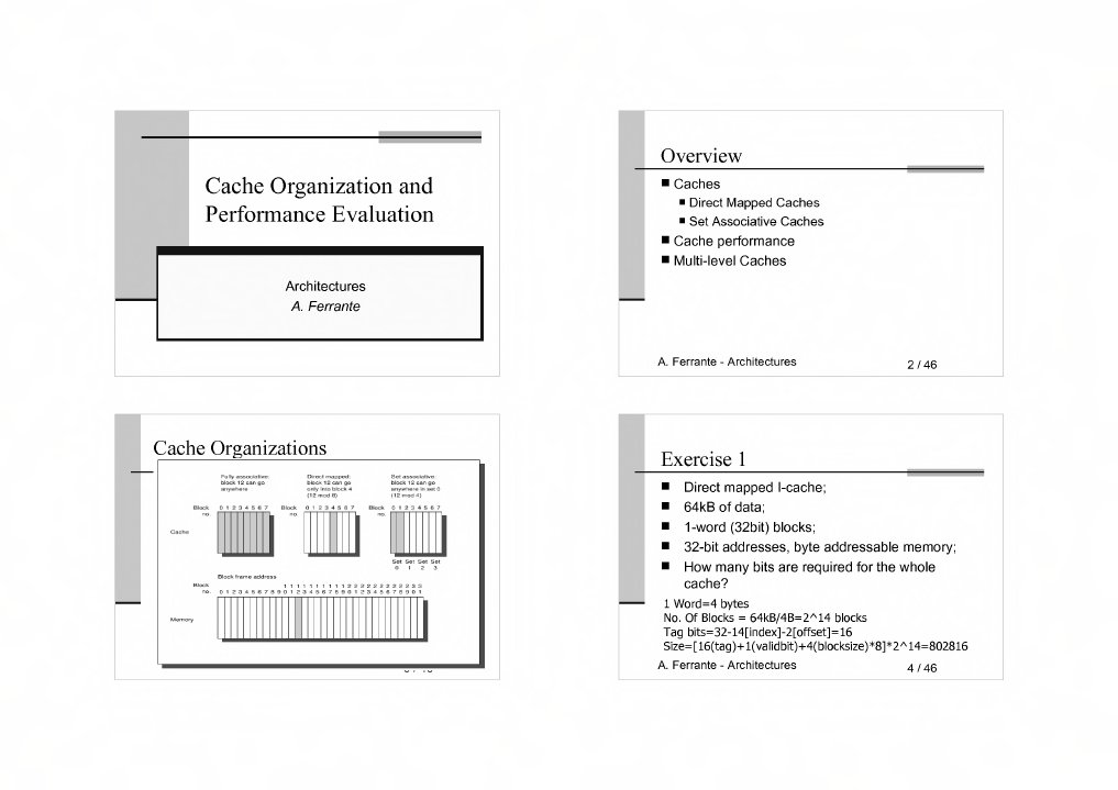 Cache Organization and Performance Evaluation: Caches | PDF | Cpu Cache ...