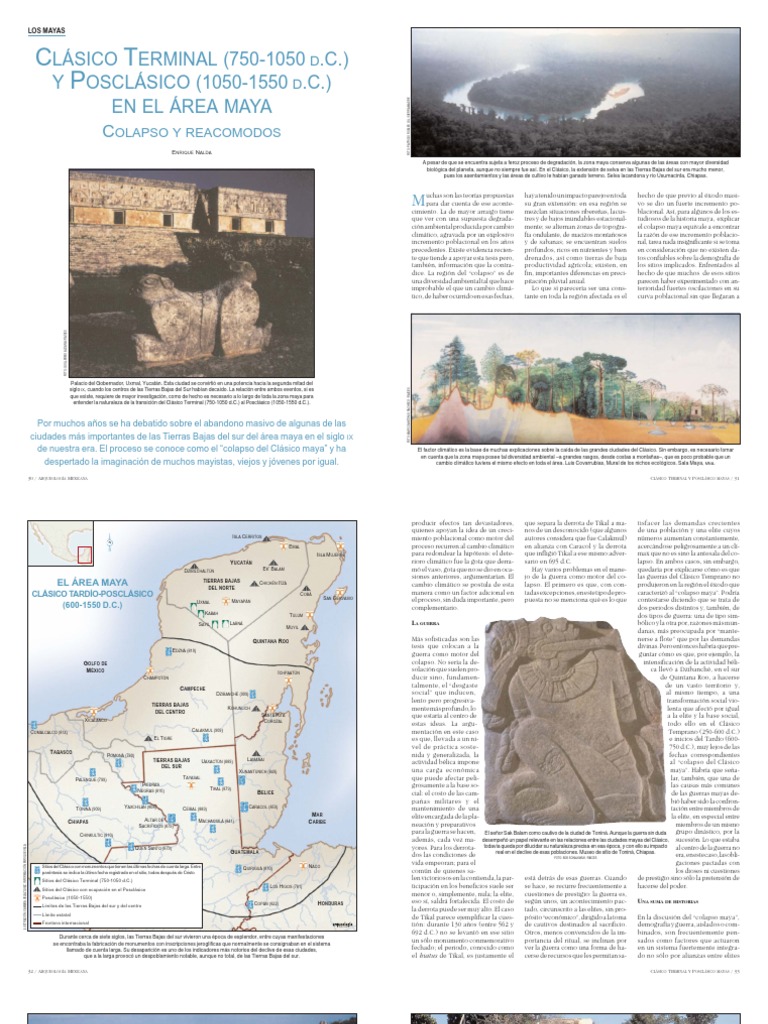 Colapso Maya. Arqueología Mexicana | PDF | Civilización maya | Cultura ...