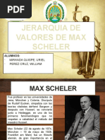Jerarquia de Valores de Max Scheler | PDF | Ciencias del comportamiento | Sicología
