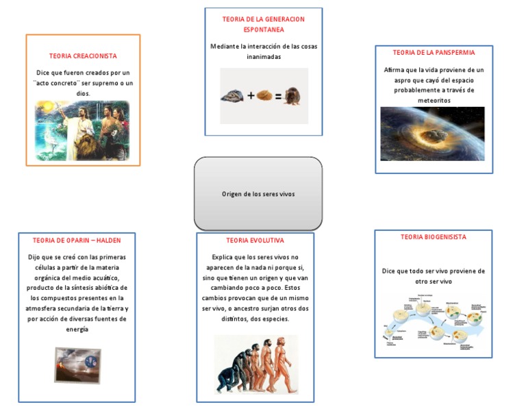 Mapa Mental de El Origen de La Vida | PDF