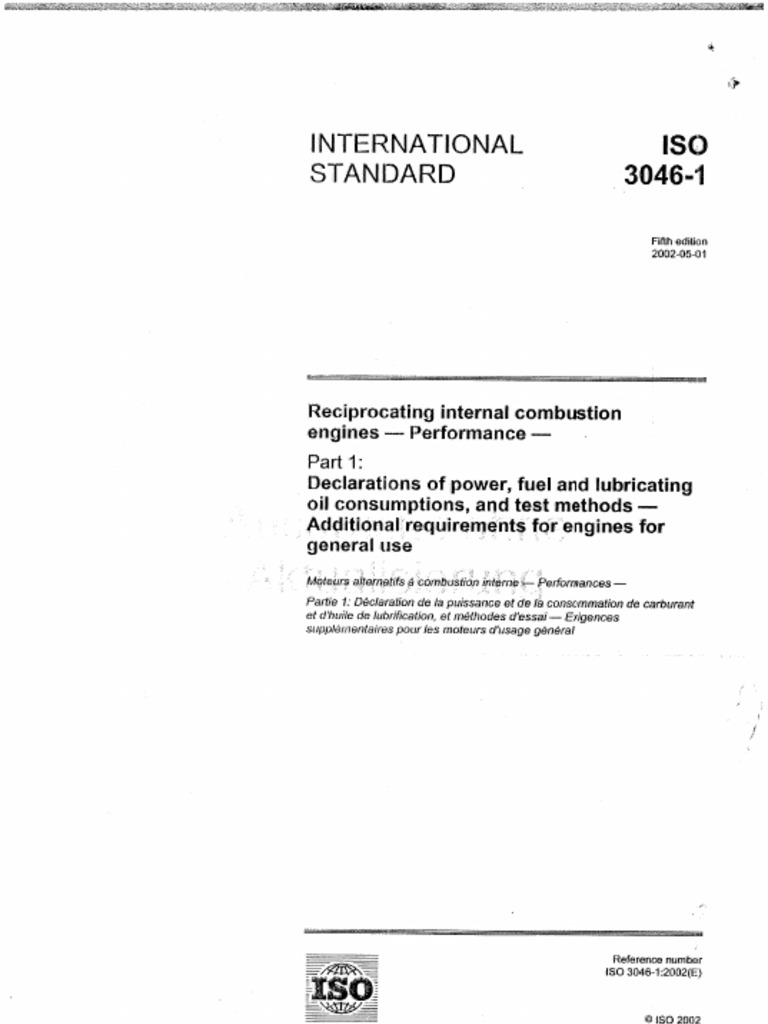 Iso 3046-1 | PDF