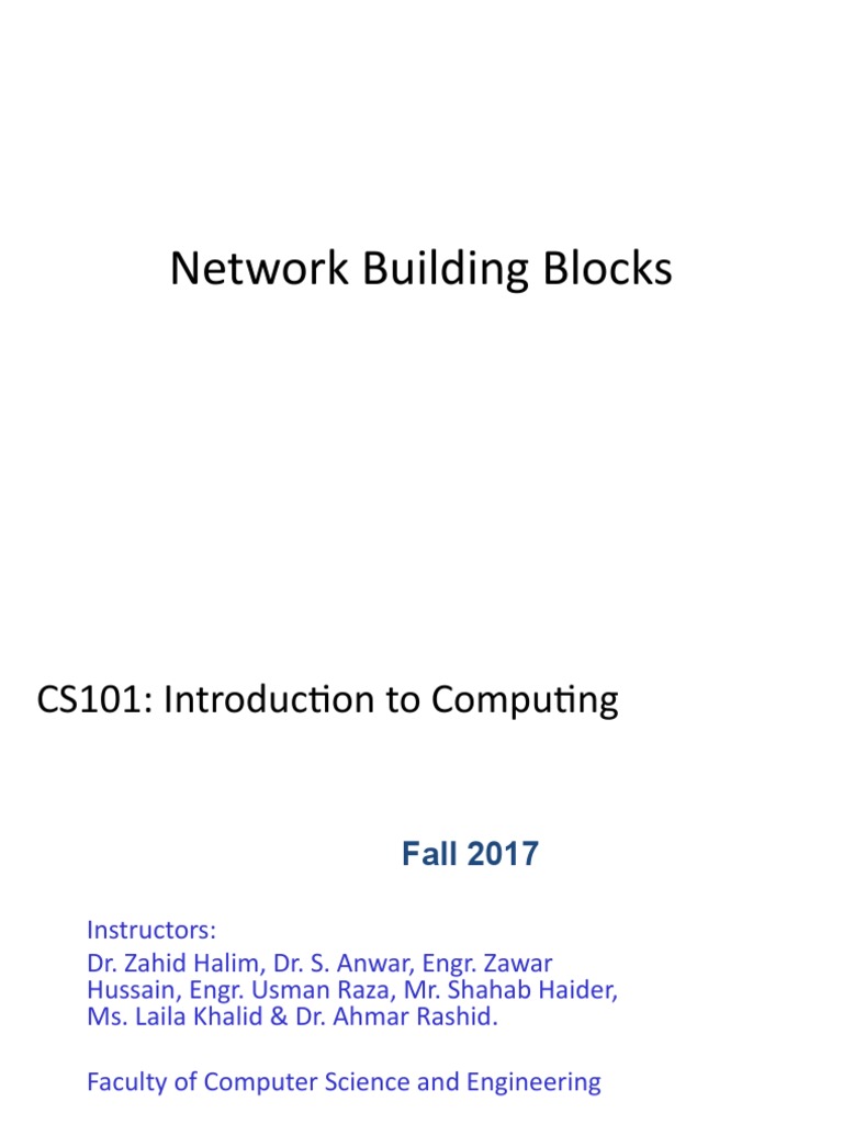 4 Network-Building-Blocks | PDF | Local Area Network | Network Topology
