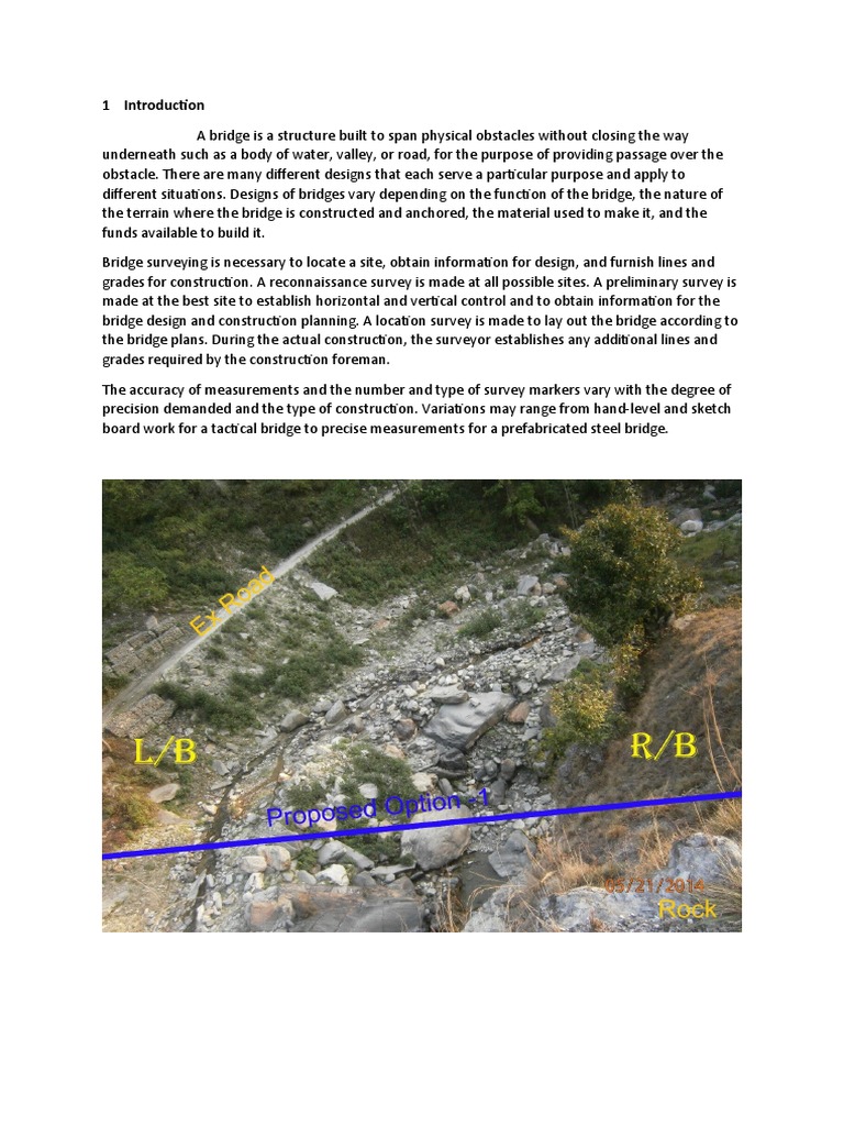 Bridge Surveying Methodology Overview | PDF | Computers