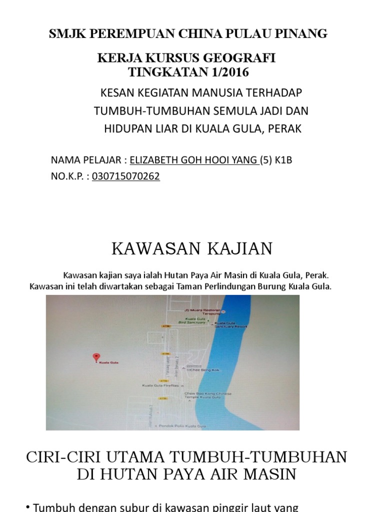 Kerja Kursus Geografi 1 | PDF