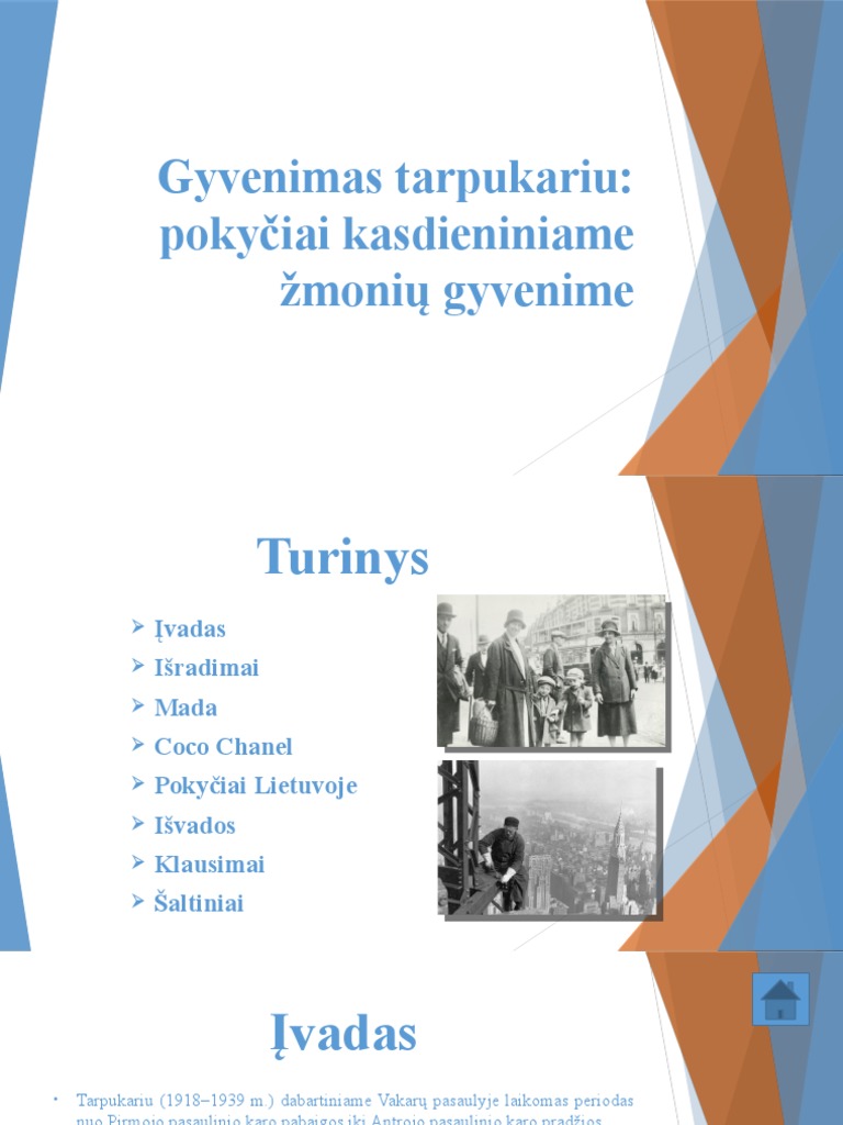 Gyvenimas Tarpukariu | PDF
