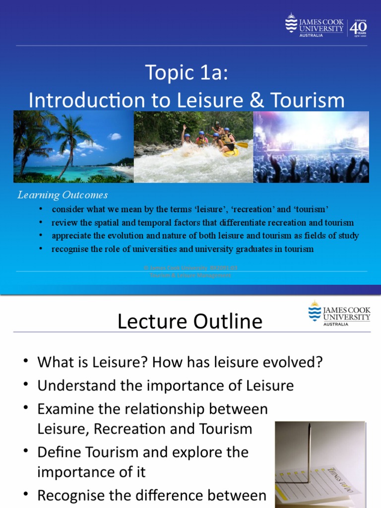 BX2091 - lecture01a-introLeisureTourism | PDF | Tourism | Leisure