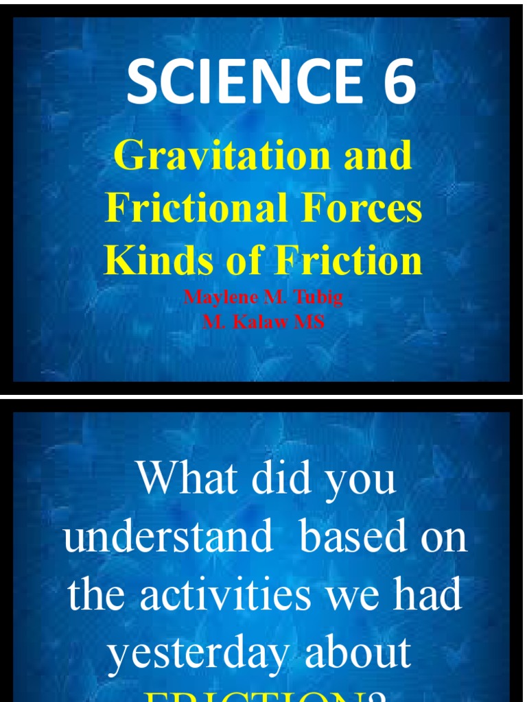 Understanding Friction Forces in Science | PDF | Friction | Bearing ...
