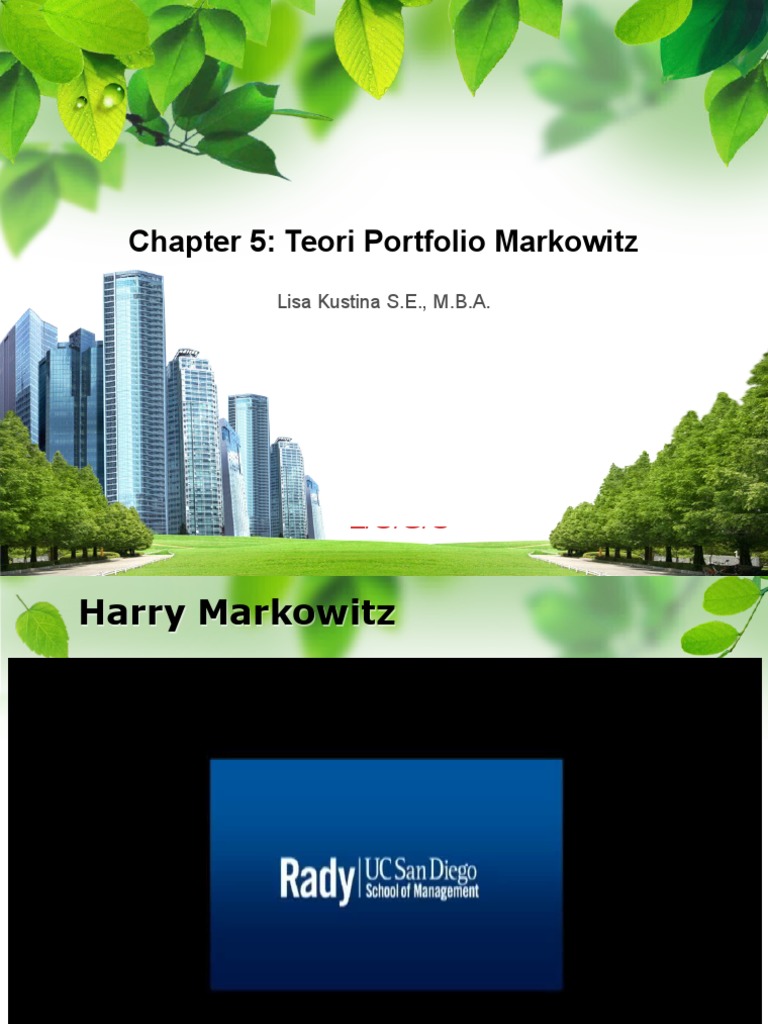 Chapter 5 Teori Portofolio Markowitz | PDF