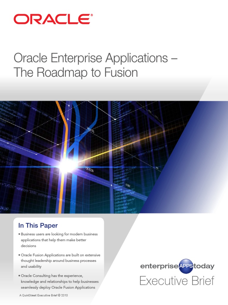 Roadmap To Fusion 2033339 PDF | PDF | Oracle Corporation | Cloud Computing