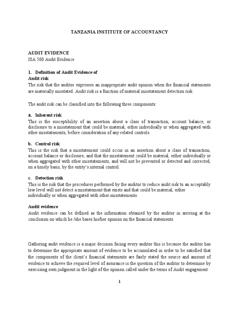 Audit Evidence: Understanding the Concepts of Sufficiency, Relevance ...