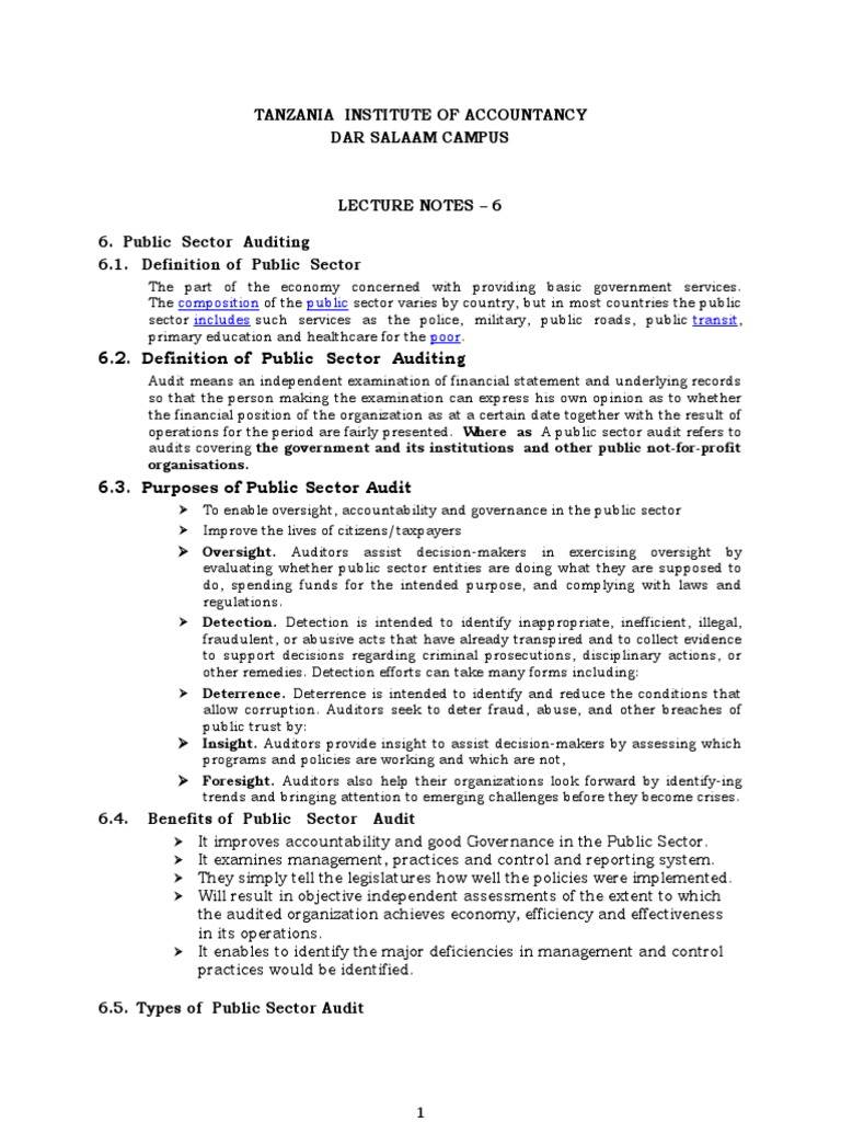 Principles of Internal Audit - Public Sector Auditing-2 | PDF | Internal Audit | Audit