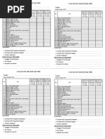 Form Checklist Kotak p3k | PDF