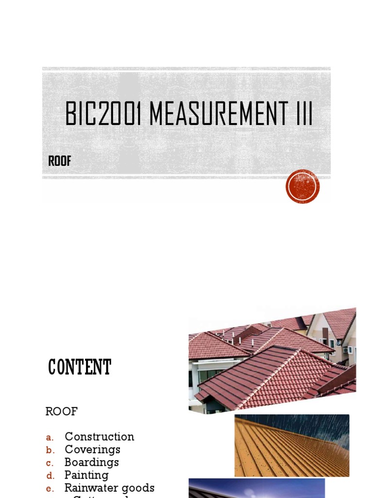 Topic 2 Roof | PDF | Roof | Structural Engineering