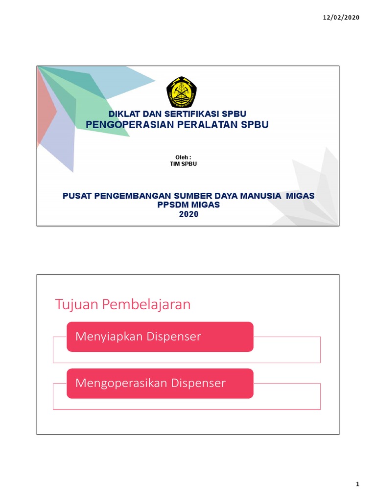 Panduan Operasional Dispenser SPBU | PDF | Teknologi & Rekayasa