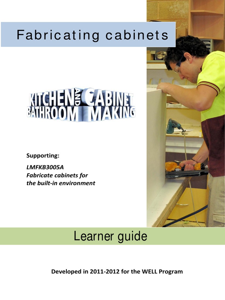 Fabricating Cabinets Learner Guide | PDF | Plywood | Wood Veneer