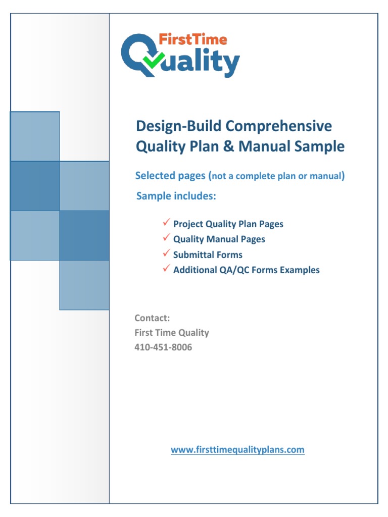 Design Build - Qa QC Plan Sample | PDF | Calibration | Specification ...