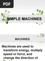 Simple Machines and Safety Guidelines | PDF | Lever | Machines