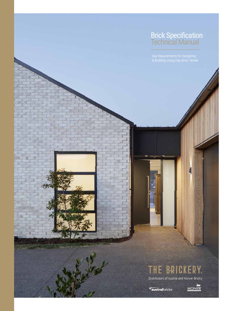 TB Brick Specification Manual | PDF | Brick | Masonry