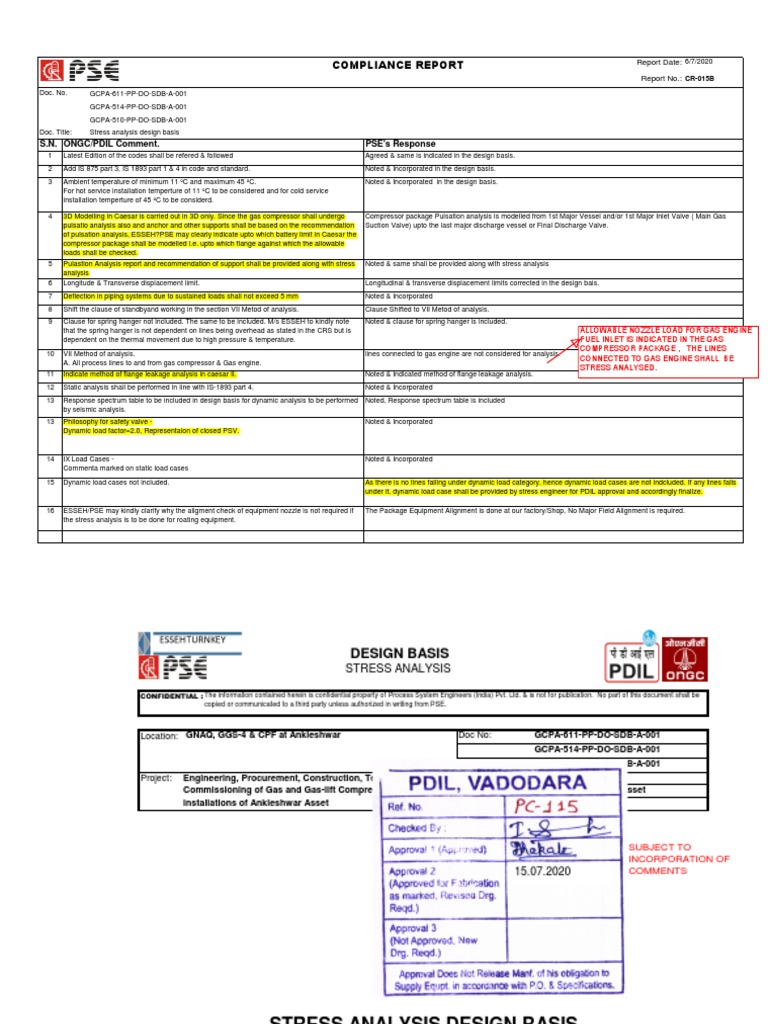 PDIL-Stress Analysis Design Basis PDF | PDF | Pipe (Fluid Conveyance ...