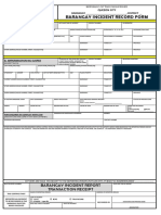 Revised Incident Record Form PNP PDF | PDF | National Security | Law ...