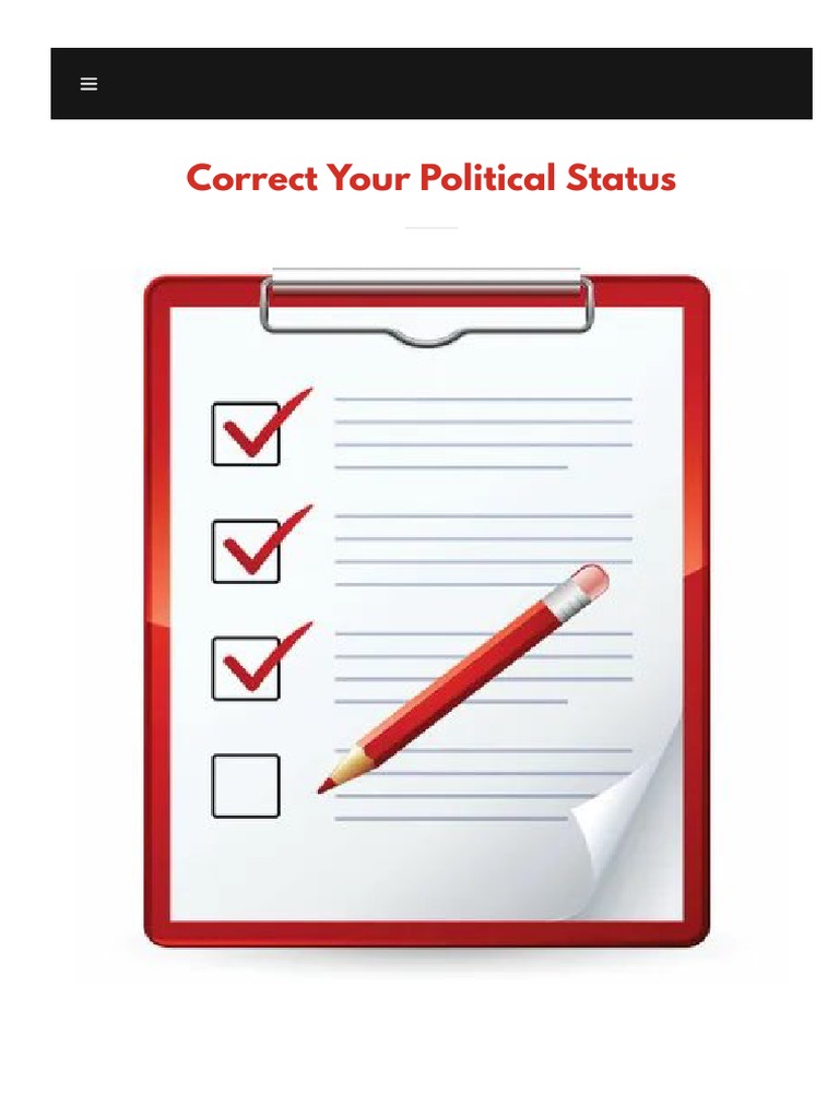 Correct Your Political Status | Download Free PDF | Notary Public ...