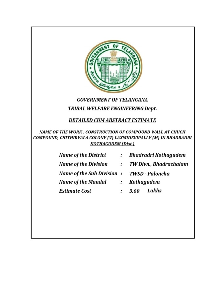 Compound Wall | PDF | Construction Aggregate | Concrete