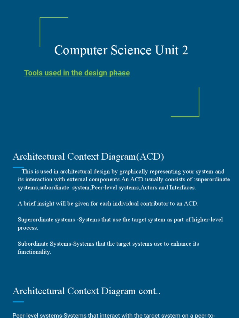 Understanding Architectural Context Diagrams and Structure Charts ...