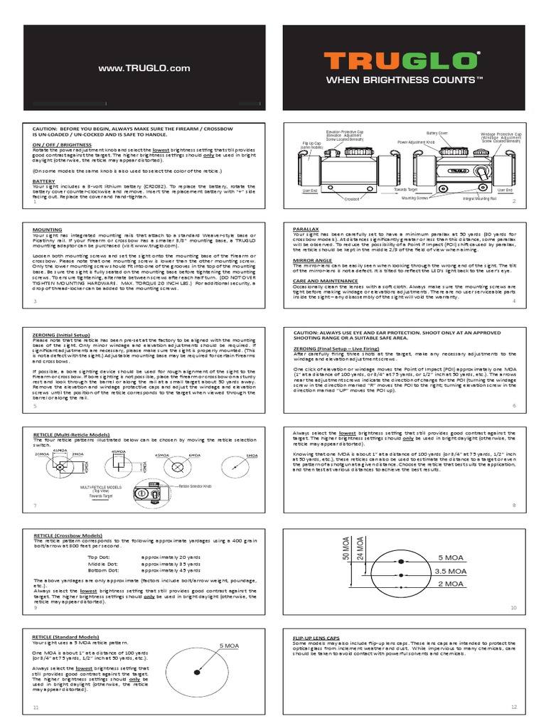 Instructions TG8025 TG8030 TG8040 | PDF | Minute And Second Of Arc | Tools