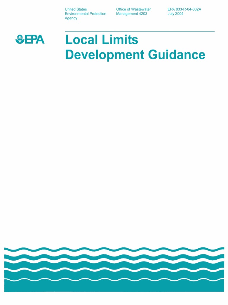 EPA Local Limits Guidance | PDF | Clean Water Act | Resource ...