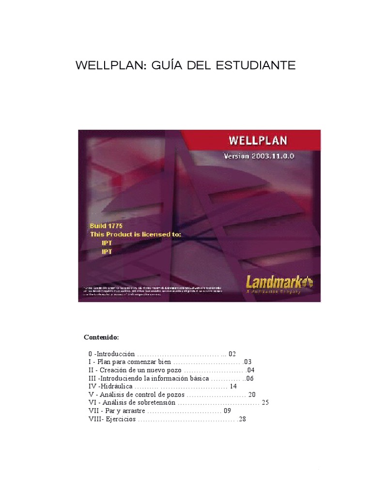 Guía de Simulación de Pozos WellPlan | PDF | Bomba | Software