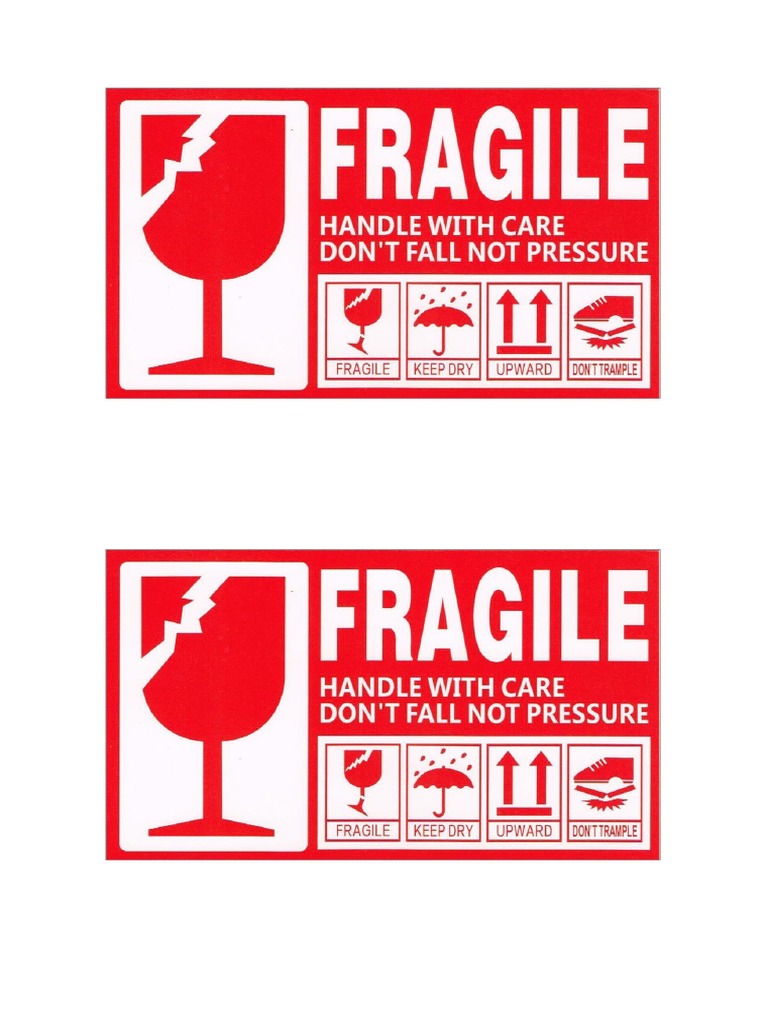 Fragile Sticker | PDF