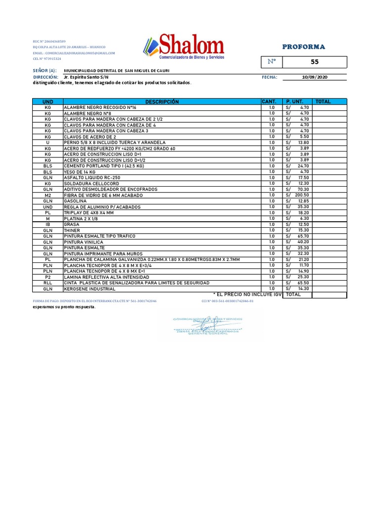 Proforma 2 | PDF | Material compuesto | Materiales de construcción