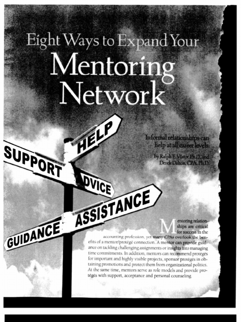 Eight Ways To Expand Your Mentoring Network | PDF