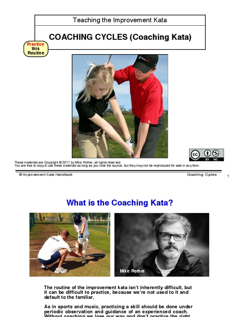 Toyota Kata Coaching PDF | PDF | Kata | Expert