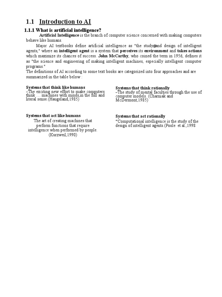 The Foundations of Artificial Intelligence | PDF | Artificial ...