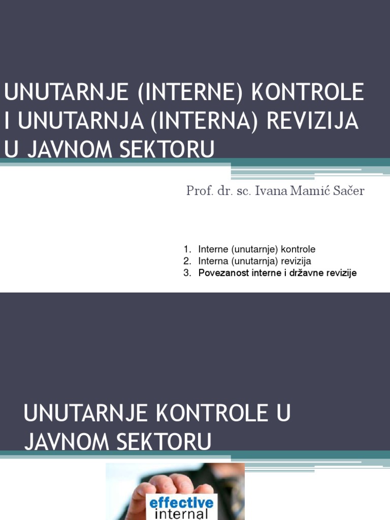 8 INTERNE KONTROLE I INTERNA REVIZIJA U JAVNOM SEKTORU 2020 Print | PDF
