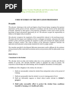 Code of Conduct For Teachers Guyana | PDF | Teachers | Social Institutions