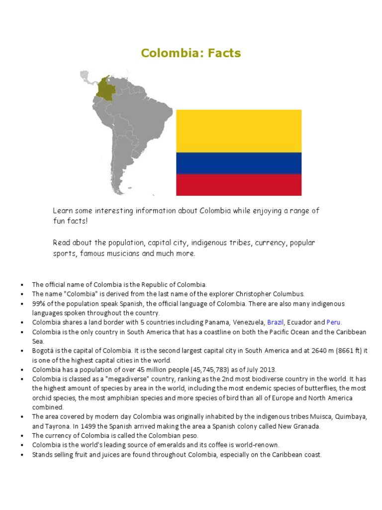 Reading (Colombia) - A2 Intermediate | PDF | South America | Colombia