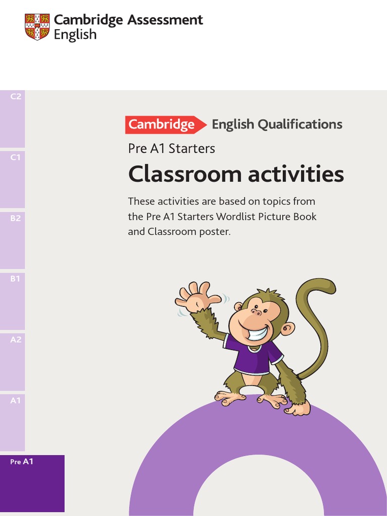 Pre A1 Starters - Poster Activity Book | PDF | Foods